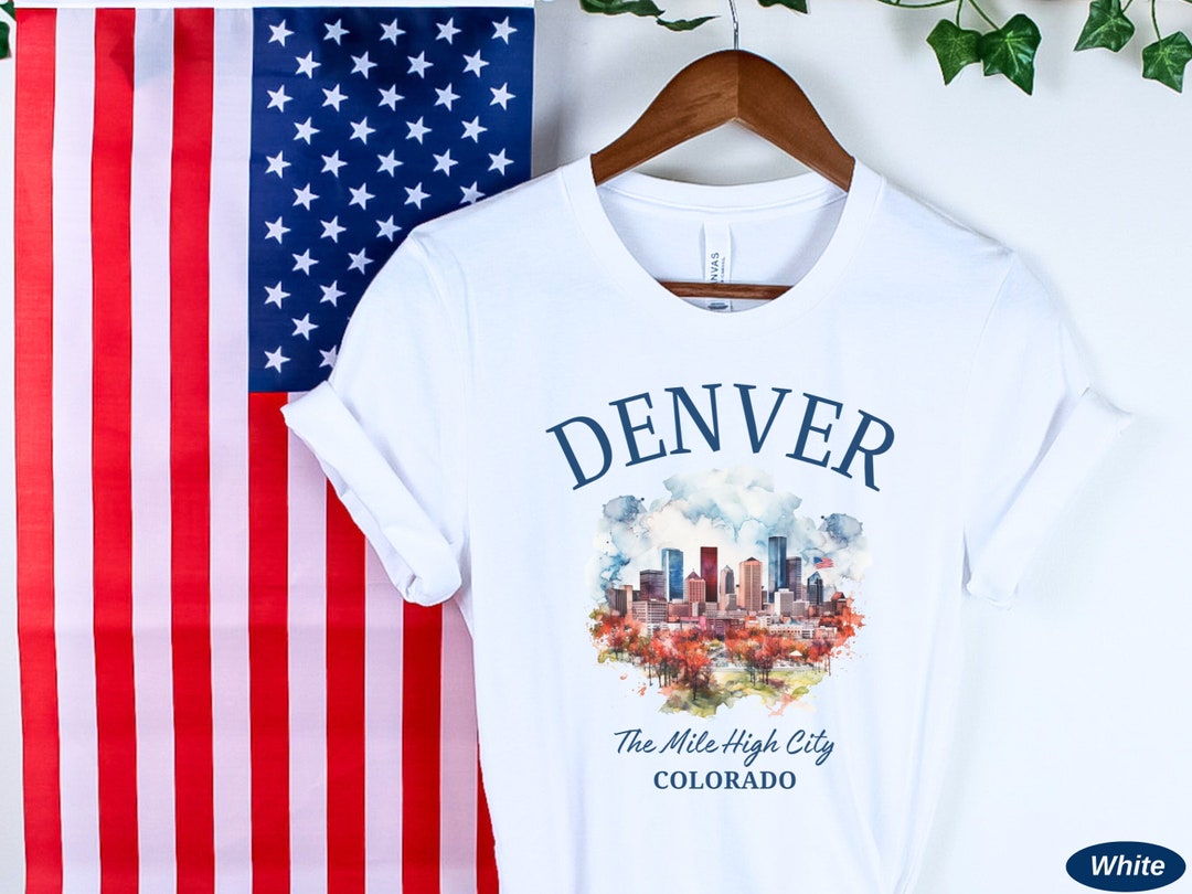 Denver CO Shirt, Denver City Tshirt, Denver Skyline, Colorado Clothing ...