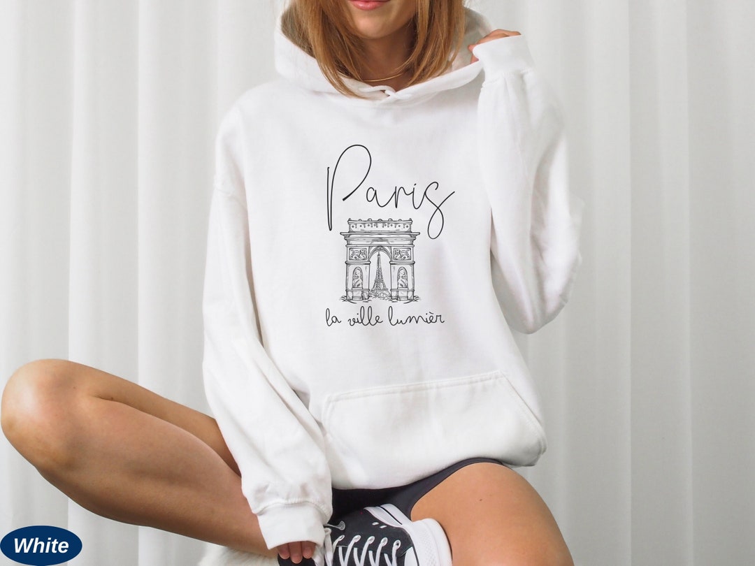 Cute Paris Hoodie, Paris Outfit, Unisex Hooded Sweater, Soft Paris ...