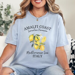 Amalfi Coast Shirt, Amalfi Clothes, Amalfi Lemons, Unisex Graphic Tee ...