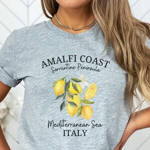 Amalfi Coast Shirt, Amalfi Clothes, Amalfi Lemons, Unisex Graphic Tee ...