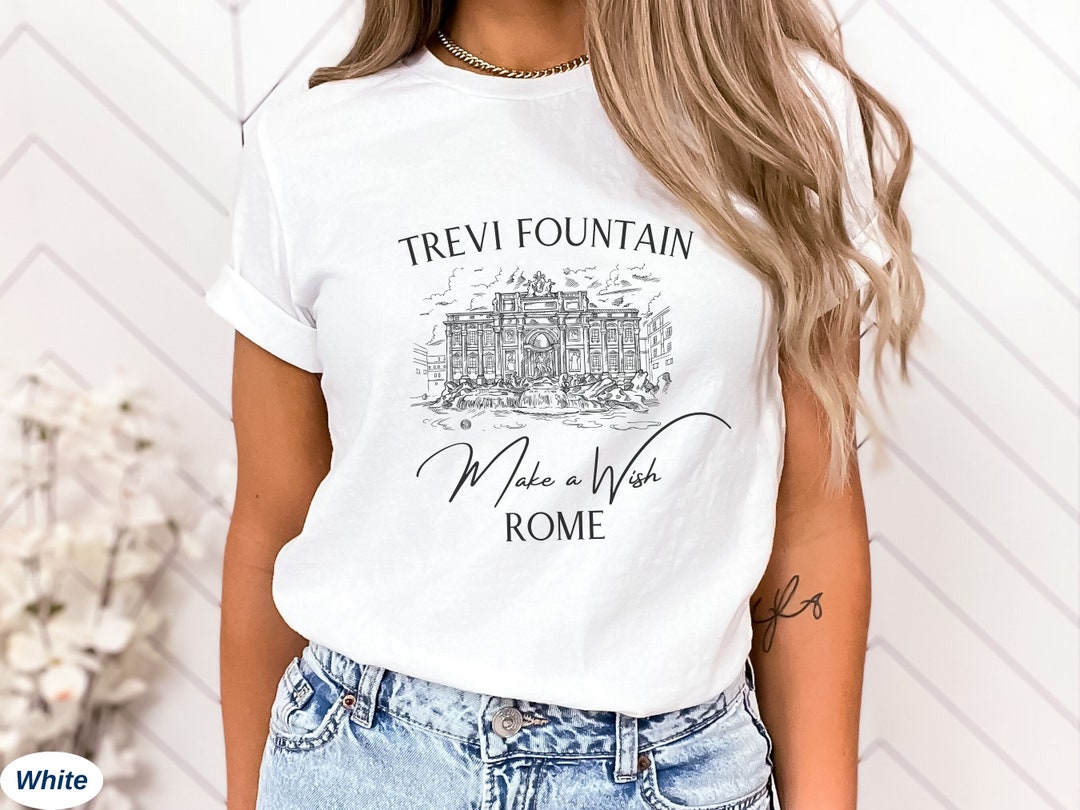 Trevi Fountain Shirt, Rome Italy Tshirt, Softstyle Roma Trip Tee, Rome ...