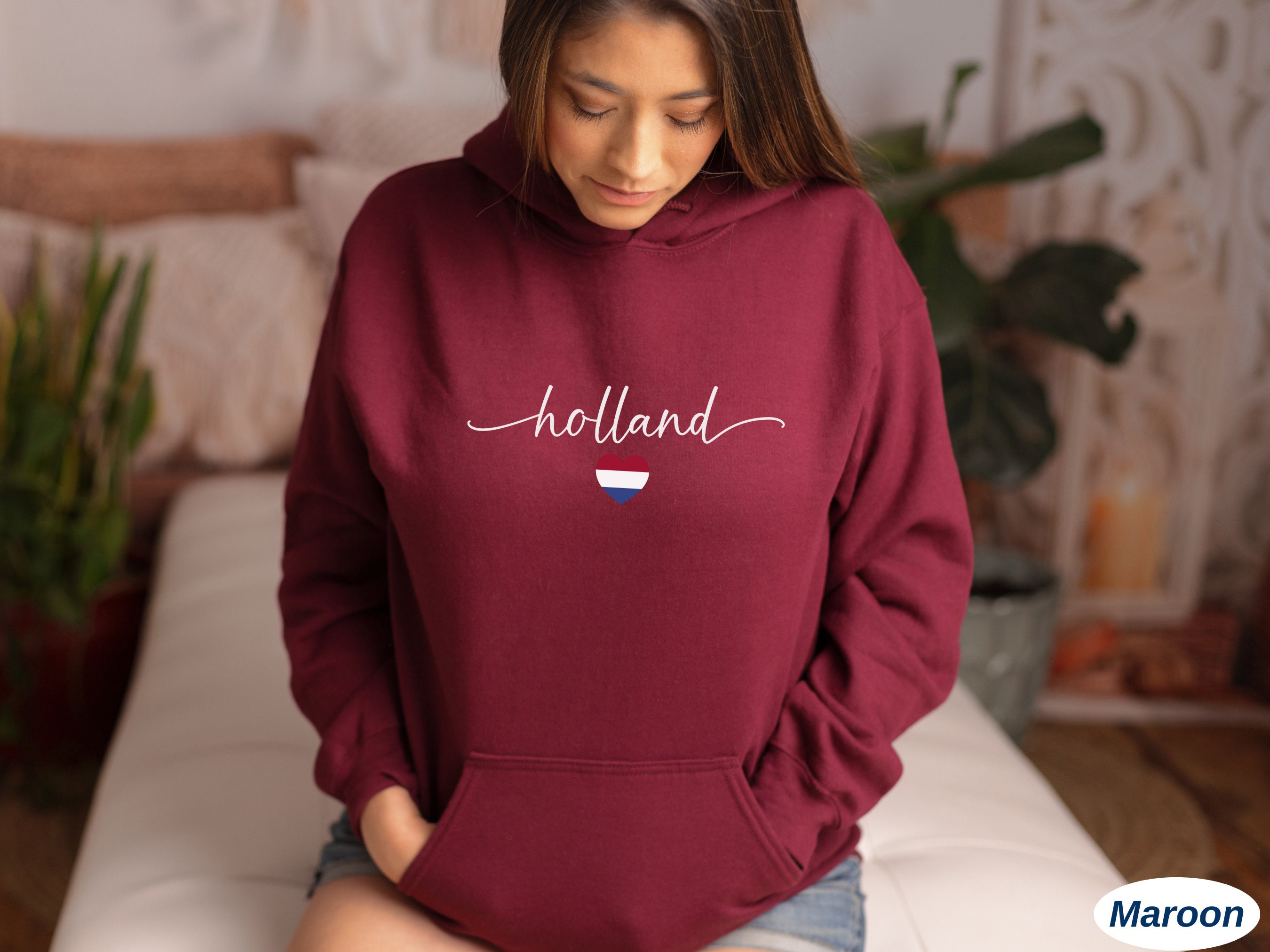 Cute Holland Hoodie, Holland Netherlands, Unisex Hooded Sweater, Soft ...