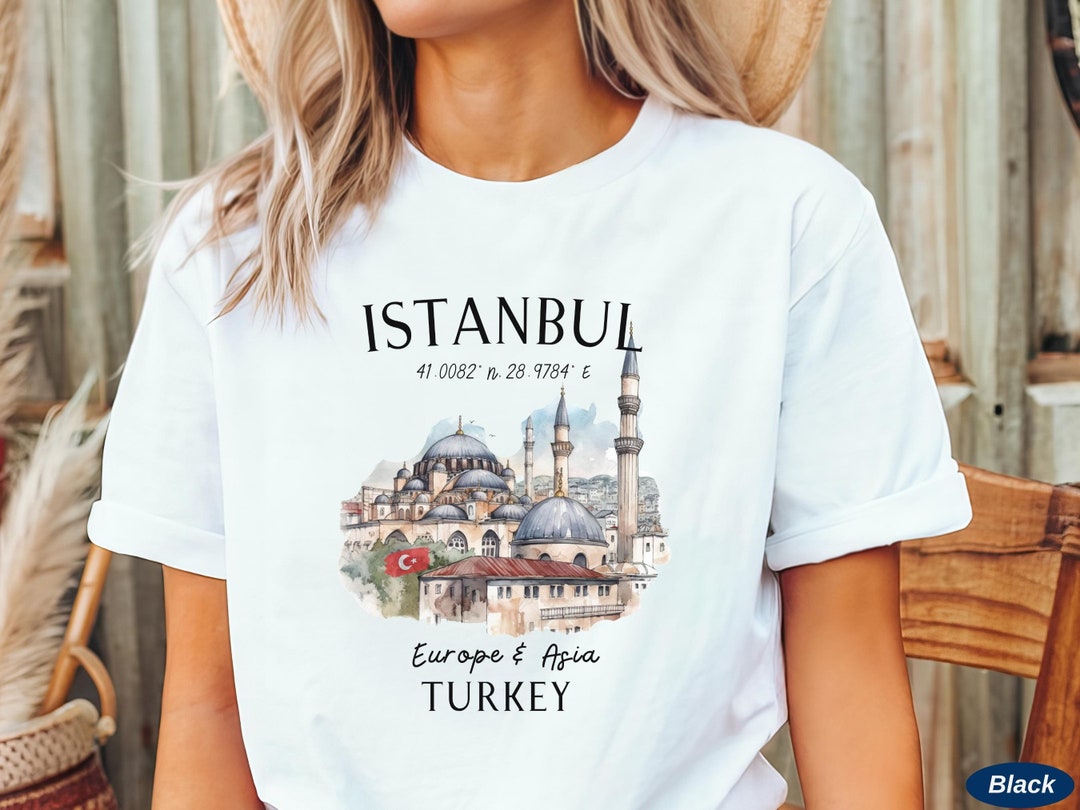 Istanbul Shirt, Istanbul Trip Tshirt, Softstyle Tee, Watercolor ...