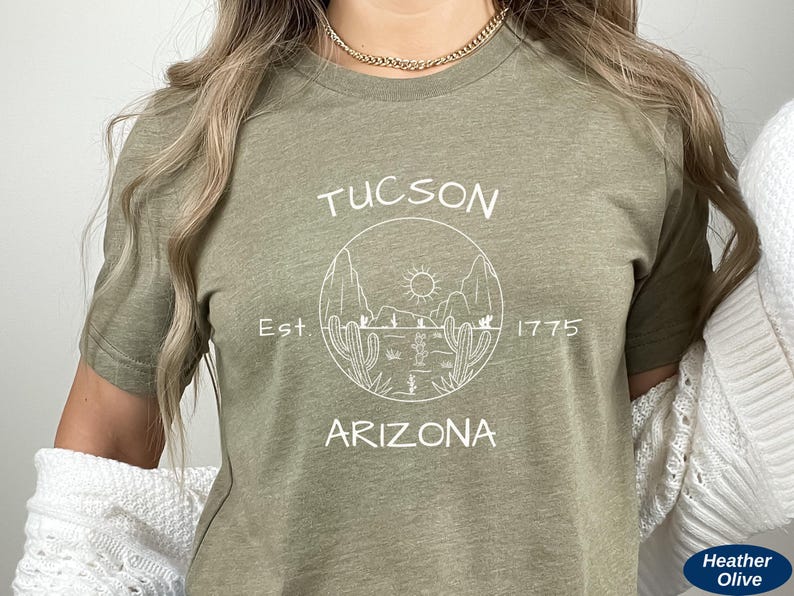 Tucson Shirt, Arizona T-shirt, Softstyle Tucson Tee, Desert Cactus ...