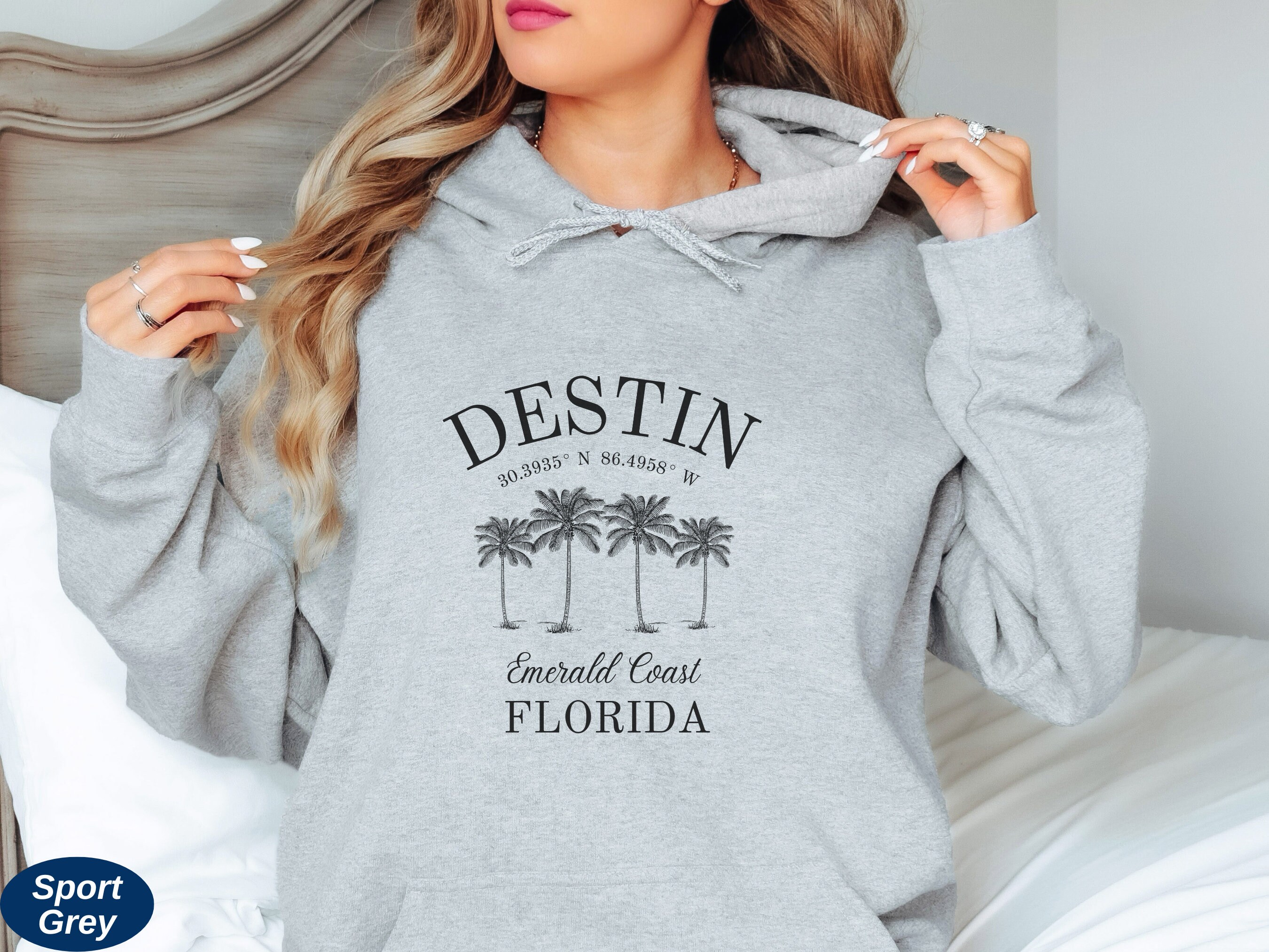 Destin Hoodie, Destin Florida Outfit, Unisex Hooded Sweater, Soft ...