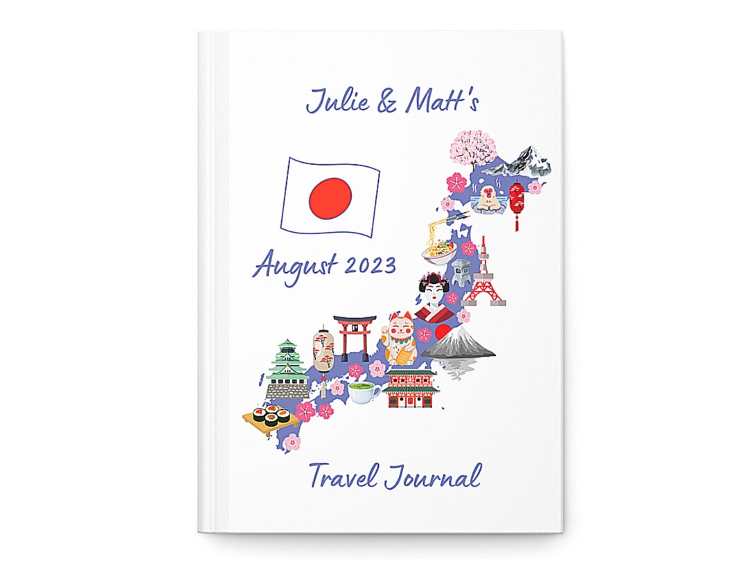 Japan Travel Journal • Custom Vacation Notebook • Personalized Trip ...