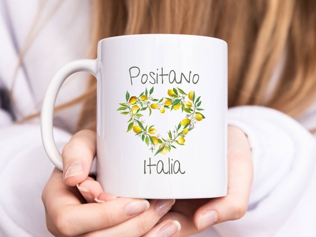 Positano Mug, Amalfi Lemon Mug, Positano Vacation, Positano Souvenir ...