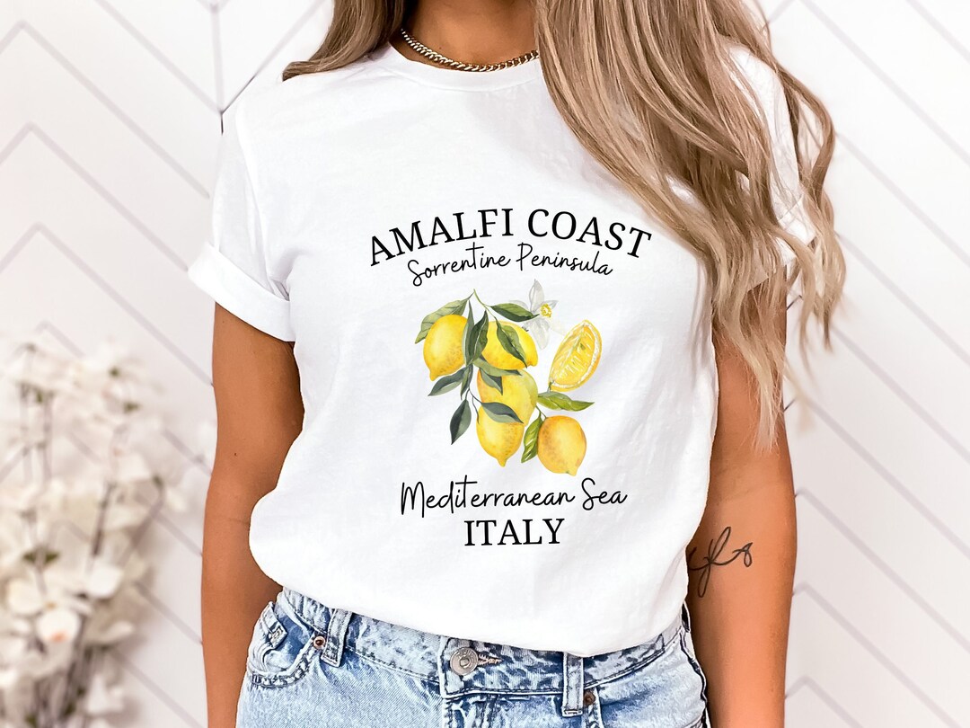 Amalfi Coast Shirt, Amalfi Clothes, Amalfi Lemons, Unisex Graphic Tee ...