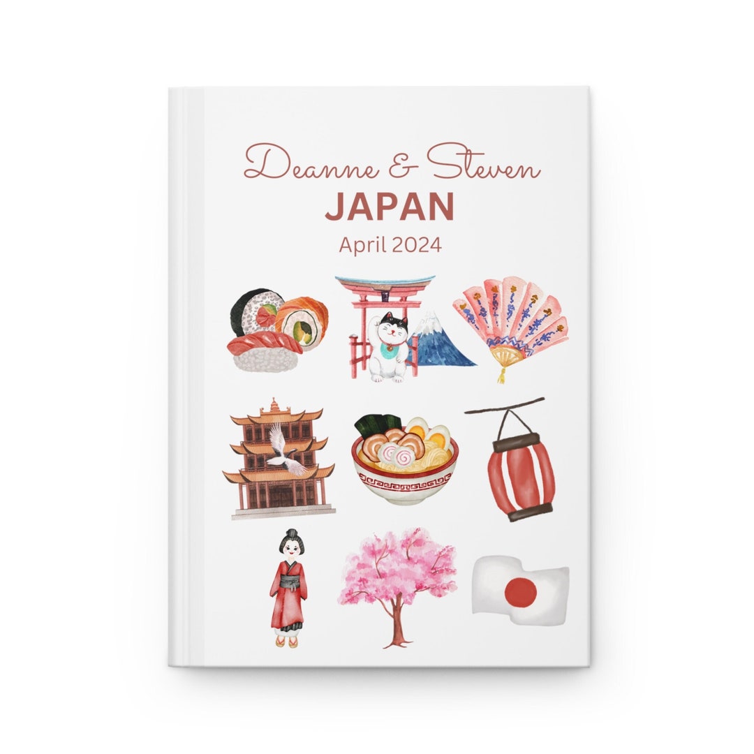 Japan Personalized Travel Journal • Customized Trip Planner • Date and ...