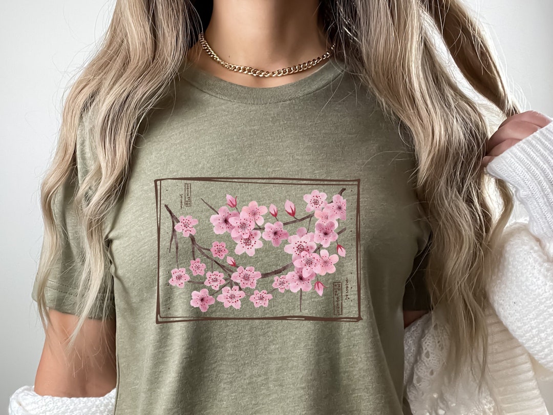 Cherry Blossom Shirt • Cute Graphic Tee • Unisex Sakura Japan T-shirt ...