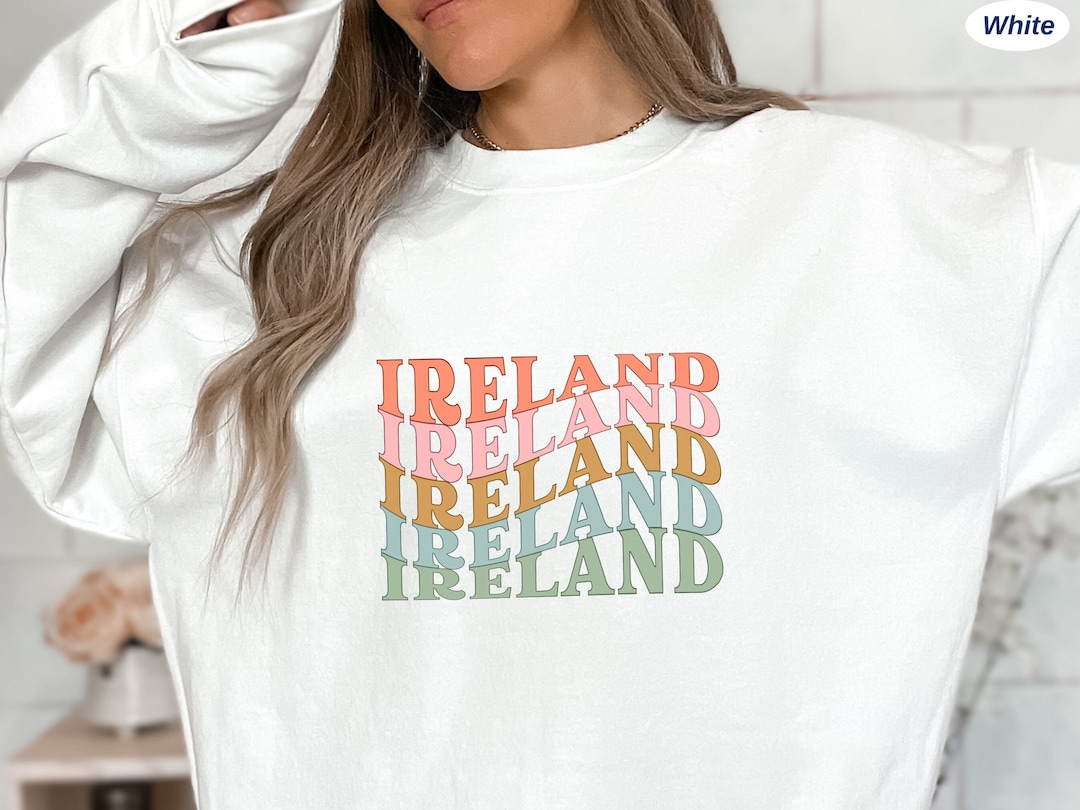 Ireland Sweatshirt, Unisex Ireland Sweater, Cute Ireland Pullover, From ...