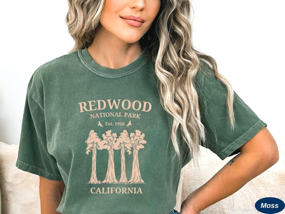 Redwood NP Shirt, Redwoods Comfort Colors®, Redwood Gift, Redwood Trees ...