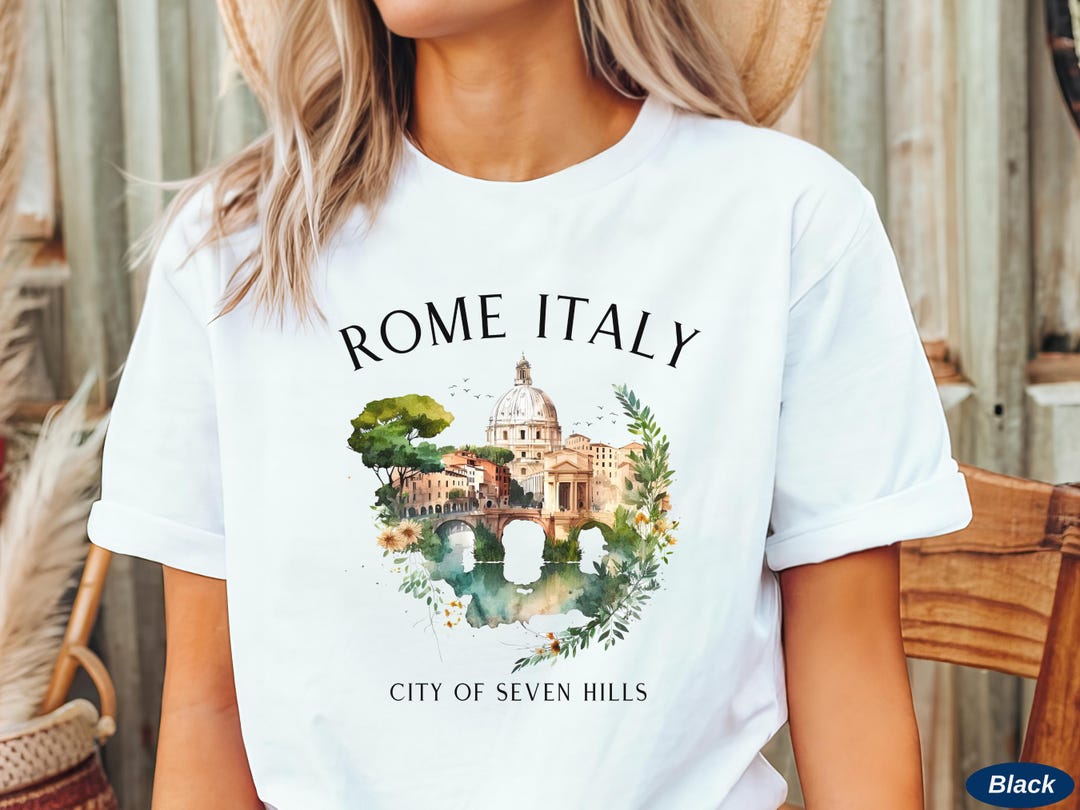 Rome Shirt, Roma Italy Tshirt, Softstyle Tee, Watercolor, Italy Trip T ...