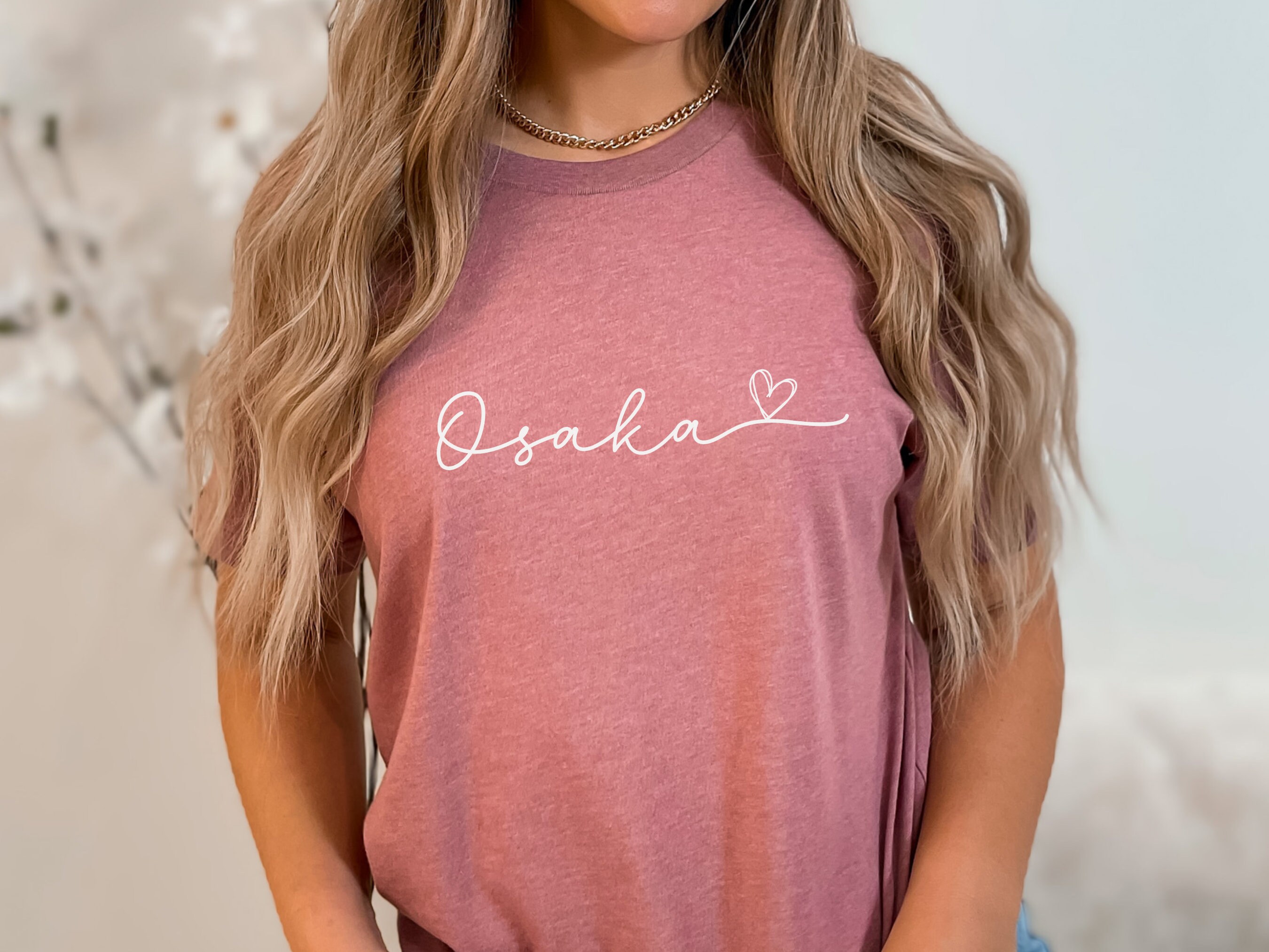 Cute Osaka Shirt Cursive Script Minimalist Osaka T-shirt - Etsy