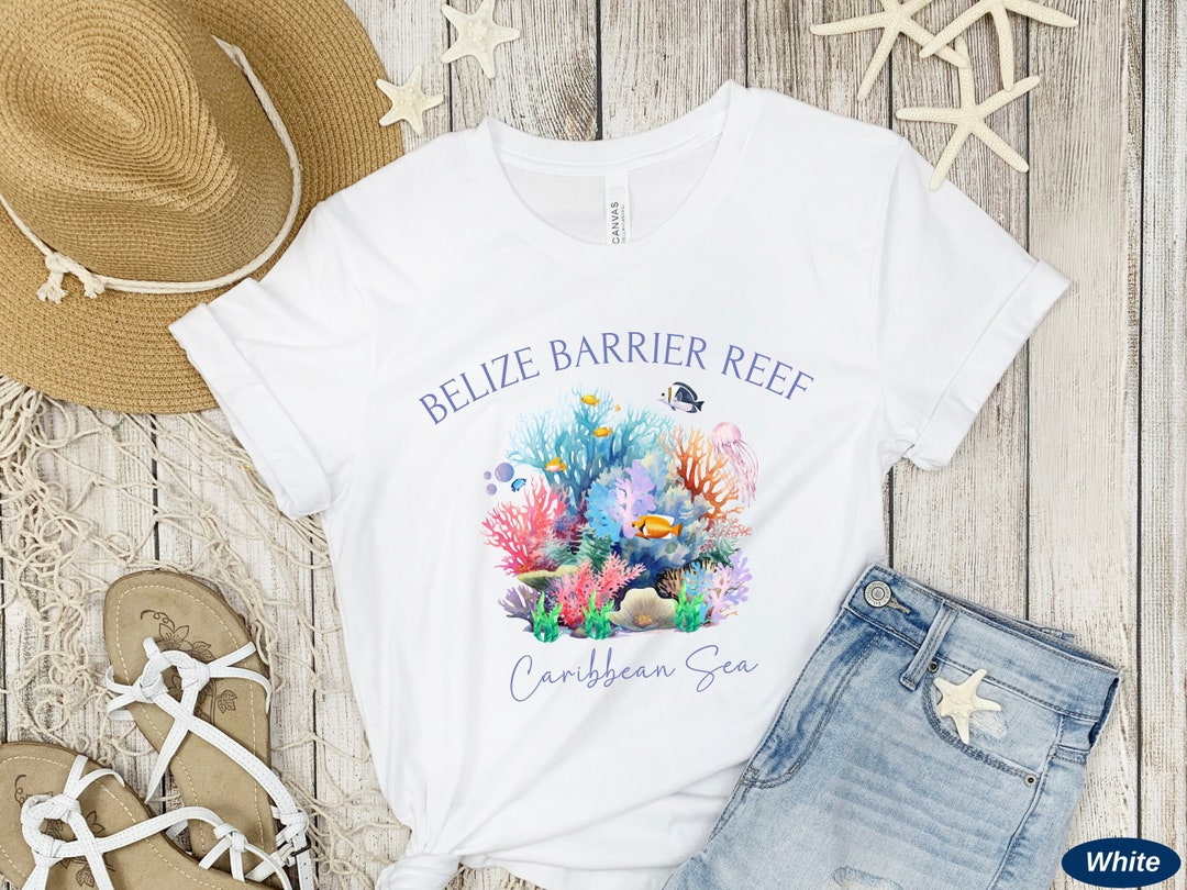 Belize Barrier Reef Shirt, Belize Tshirt, Diving Trip, Coral Reef ...