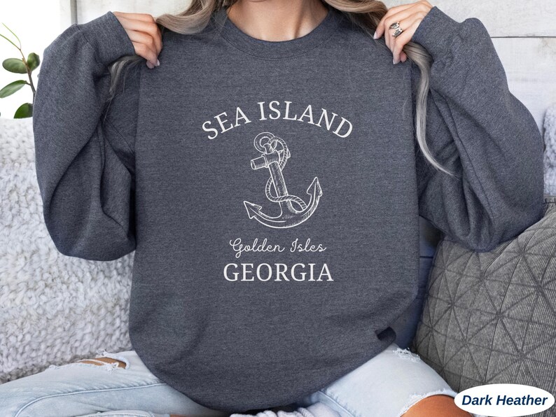 Sea Island Georgia Sweater, Unisex Sea Island Sweatshirt, Georgia ...