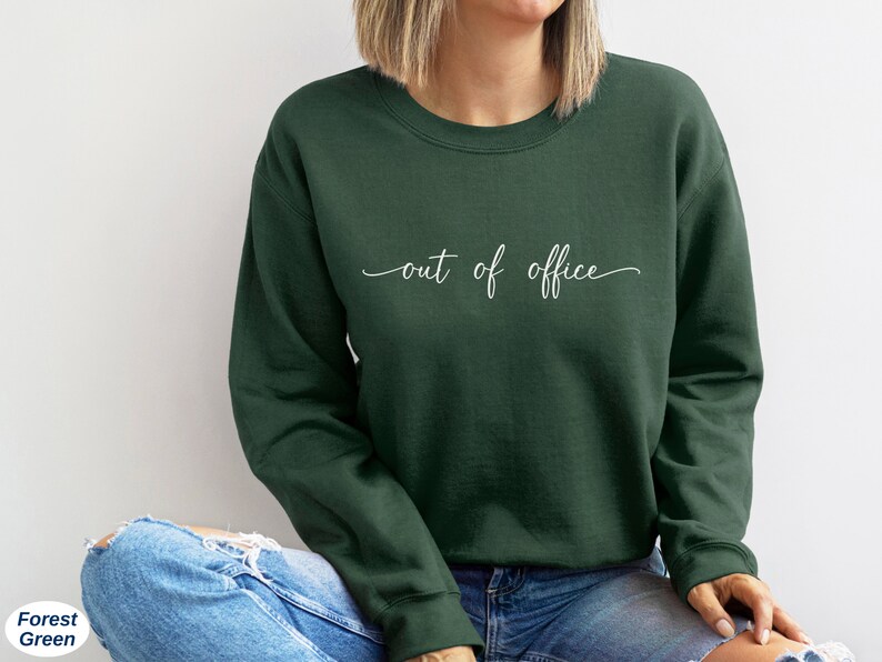 Out of Office Sweatshirt, Out of Office Sweater, Cute Vacation Pullover ...