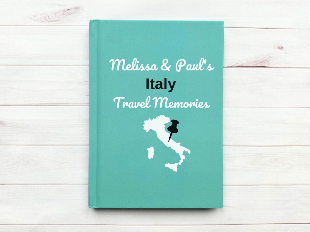 Italy Travel Journal • Personalized Trip Planner • Notebook With Name ...