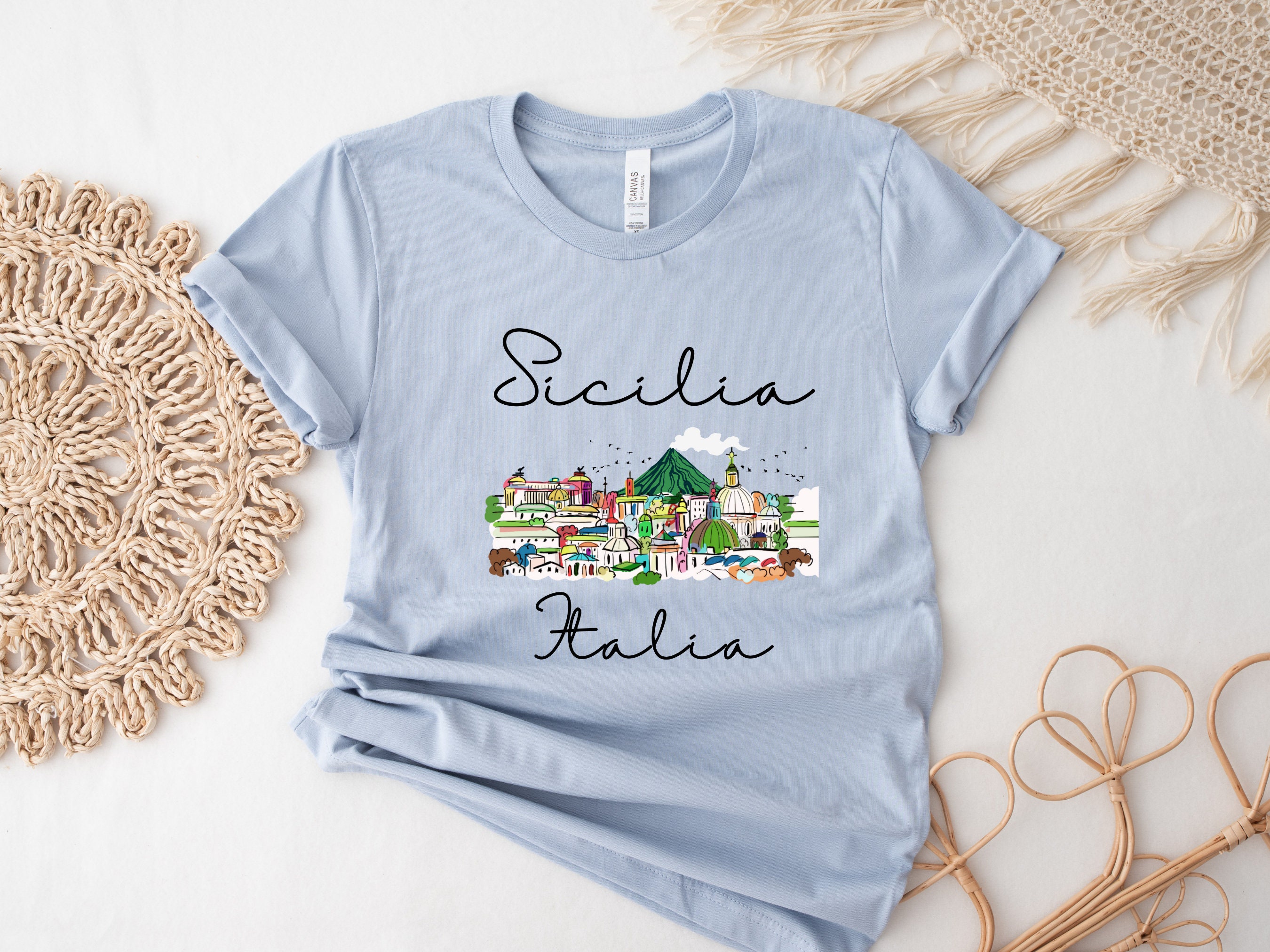 Sicily Shirt Sicilia Italia Tshirt Sicily T-shirt Palermo Graphic ...