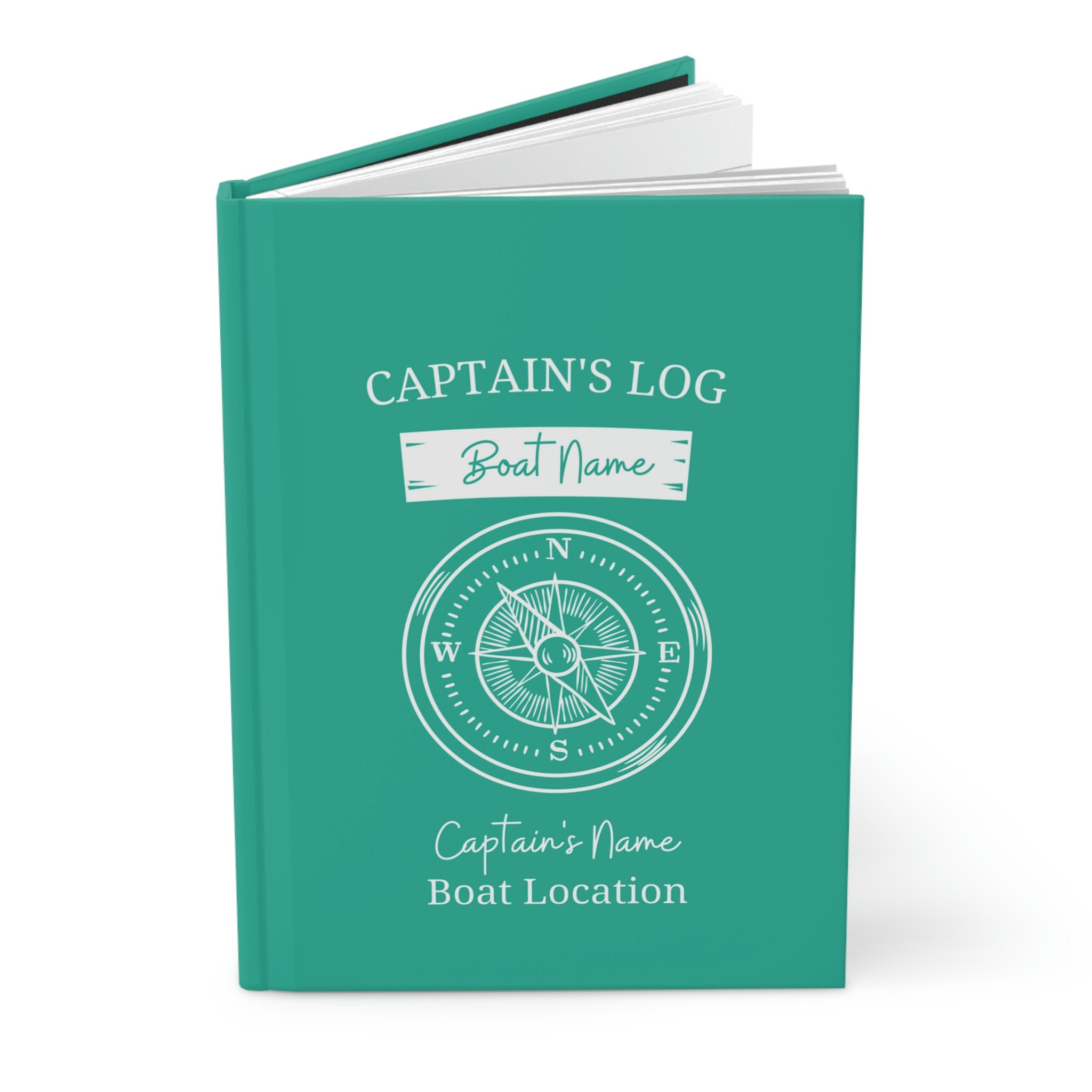 Personalized Captains Log Book Custom Boat Notebook - Etsy