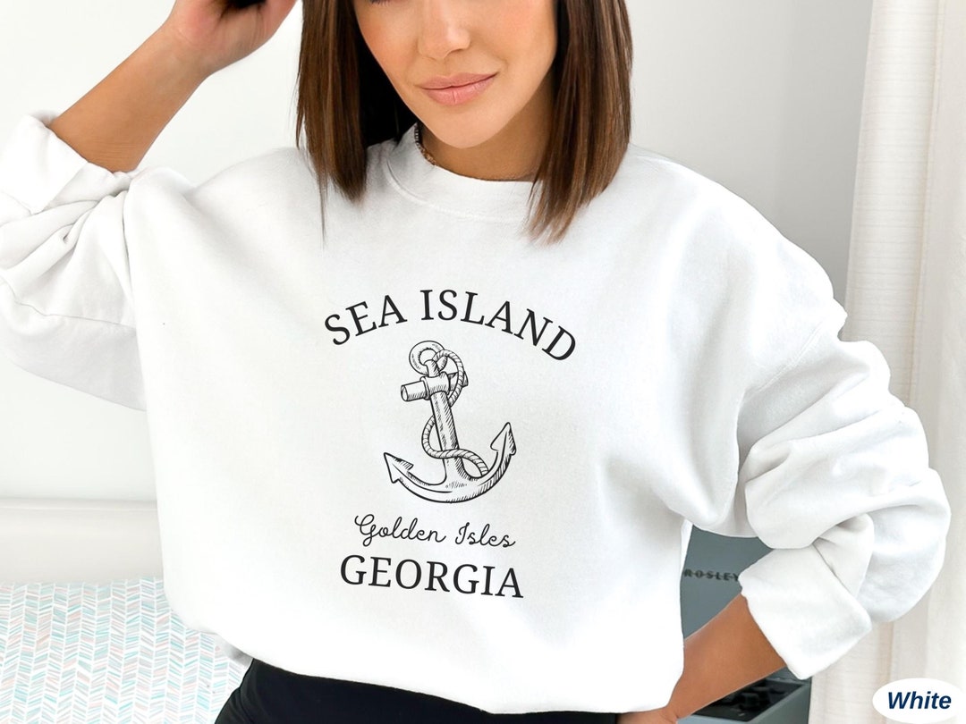 Sea Island Georgia Sweater, Unisex Sea Island Sweatshirt, Georgia ...