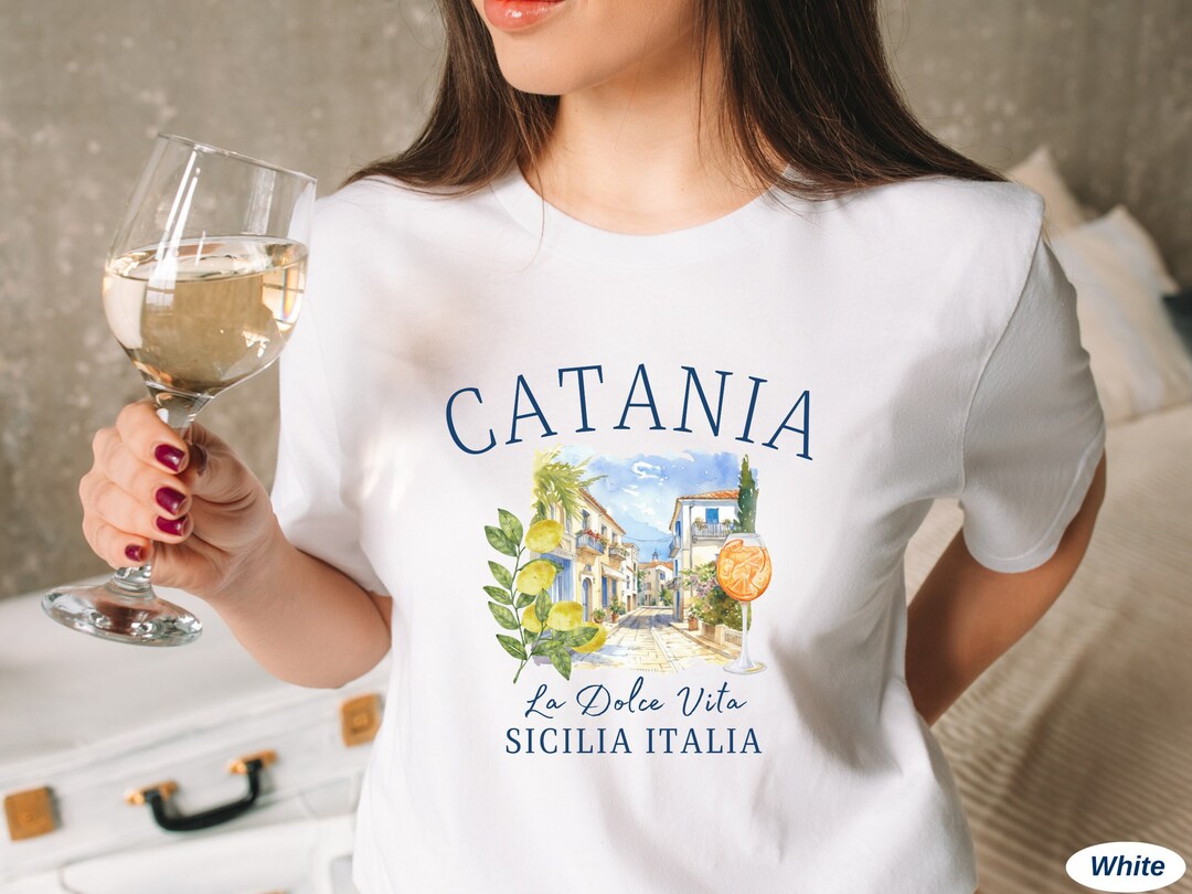 Catania Shirt, Sicily Clothes, Catania Sicily Tshirt, Sicily T-shirt ...