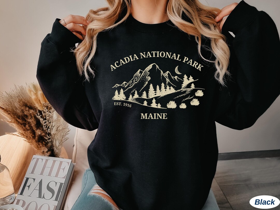 Acadia National Park Sweatshirt, Soft Maine Sweater, Unisex Acadia Park ...