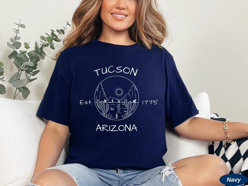 Tucson Shirt, Arizona T-shirt, Softstyle Tucson Tee, Desert Cactus ...