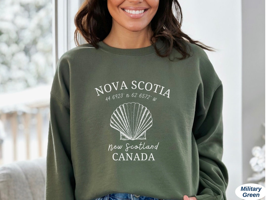 Nova Scotia Sweatshirt, Unisex Nova Scotia Sweater, New Scotland Canada ...