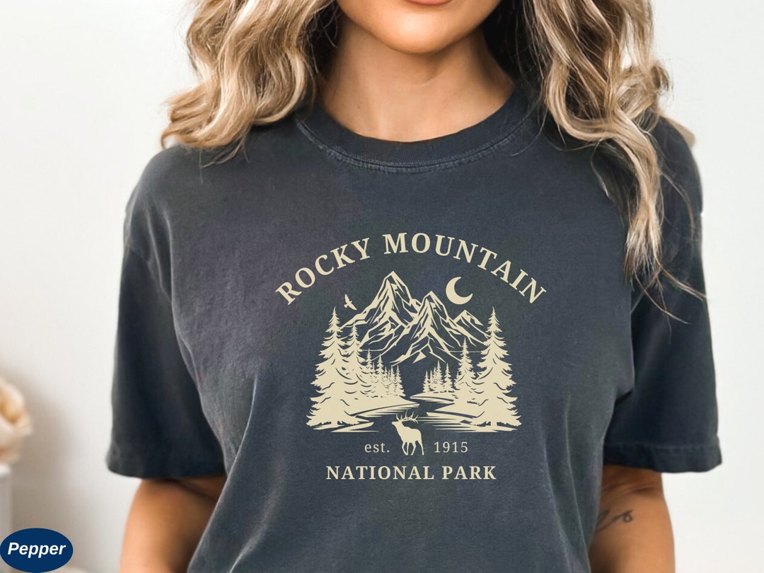 Rocky Mountain National Park Shirt, Comfort Colors® Tee, Rocky Mt Gift ...
