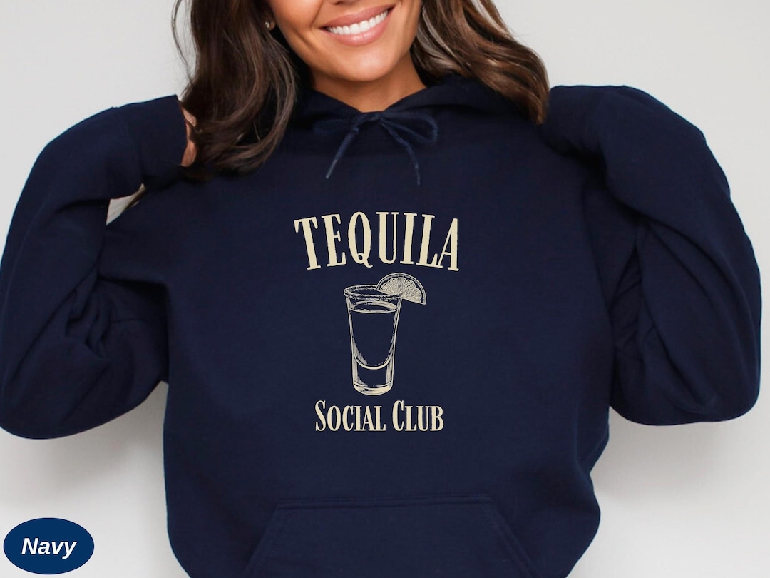 Tequila Hoodie, Retro Brunch Outfit, Unisex Tequila Hooded Sweater ...