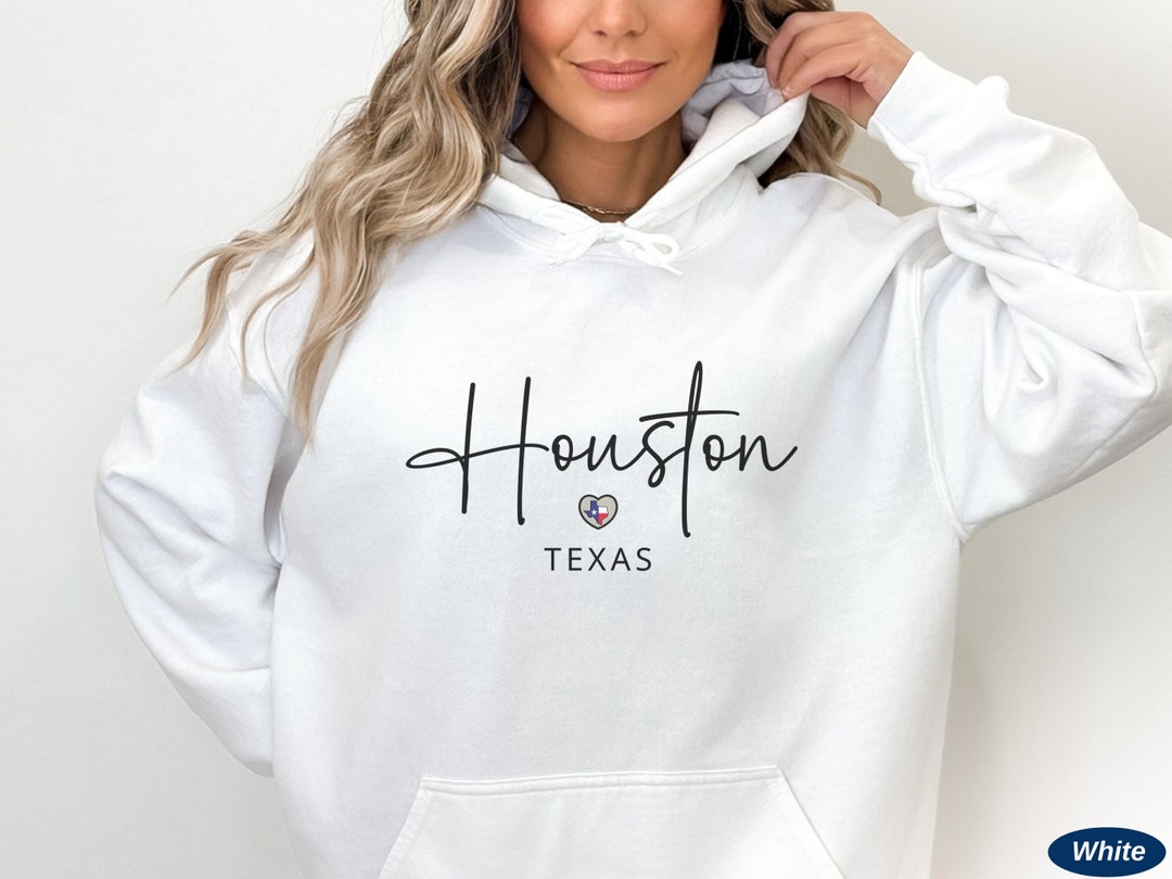 Cute Houston Hoodie, Houston TX Sweatshirt, Unisex Hooded Sweater, Soft ...