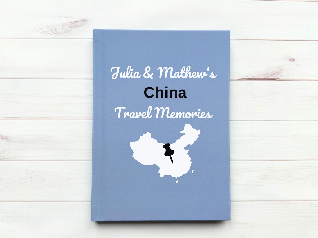 China Travel Journal • Personalized Trip Planner • Notebook With Name ...