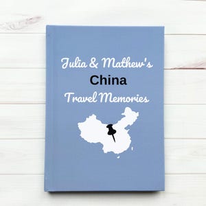 China Travel Journal • Personalized Trip Planner • Notebook With Name ...