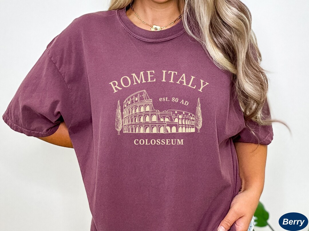 Rome Tshirt, Rome Comfort Colors® Tee, Colosseum Gift, Rome Clothes ...
