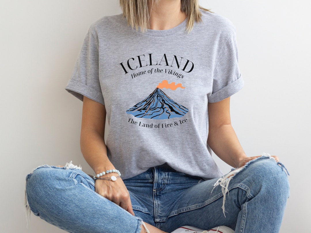 Iceland Shirt Unisex Softstyle T-shirt Reykjavik Graphic Tee Icelandic Volcano Tshirt Northern ...