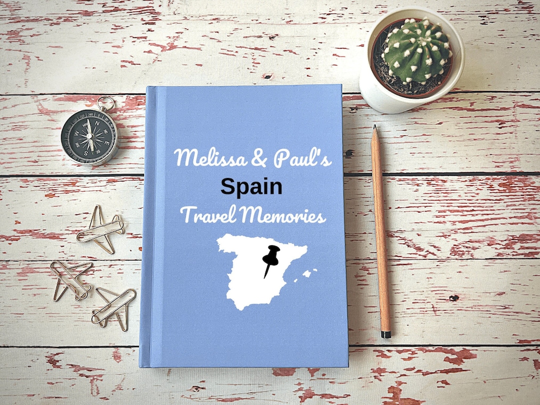 Spain Travel Journal Personalized Trip Planner Notebook - Etsy