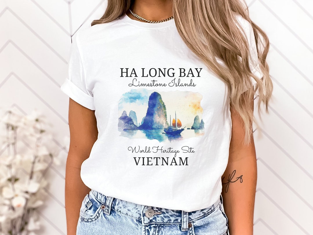 Ha Long Bay Shirt, Watercolor Graphic, Unisex Softstyle Tee, Vietnam ...