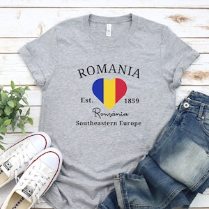 Romania Shirt, Romanian Flag T-shirt, Unisex Romania Tee, From Romania ...