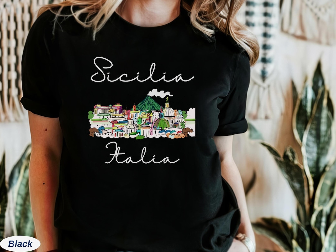 Sicily Shirt • Sicilia Italia Tshirt • Sicily T-shirt • Palermo Graphic ...
