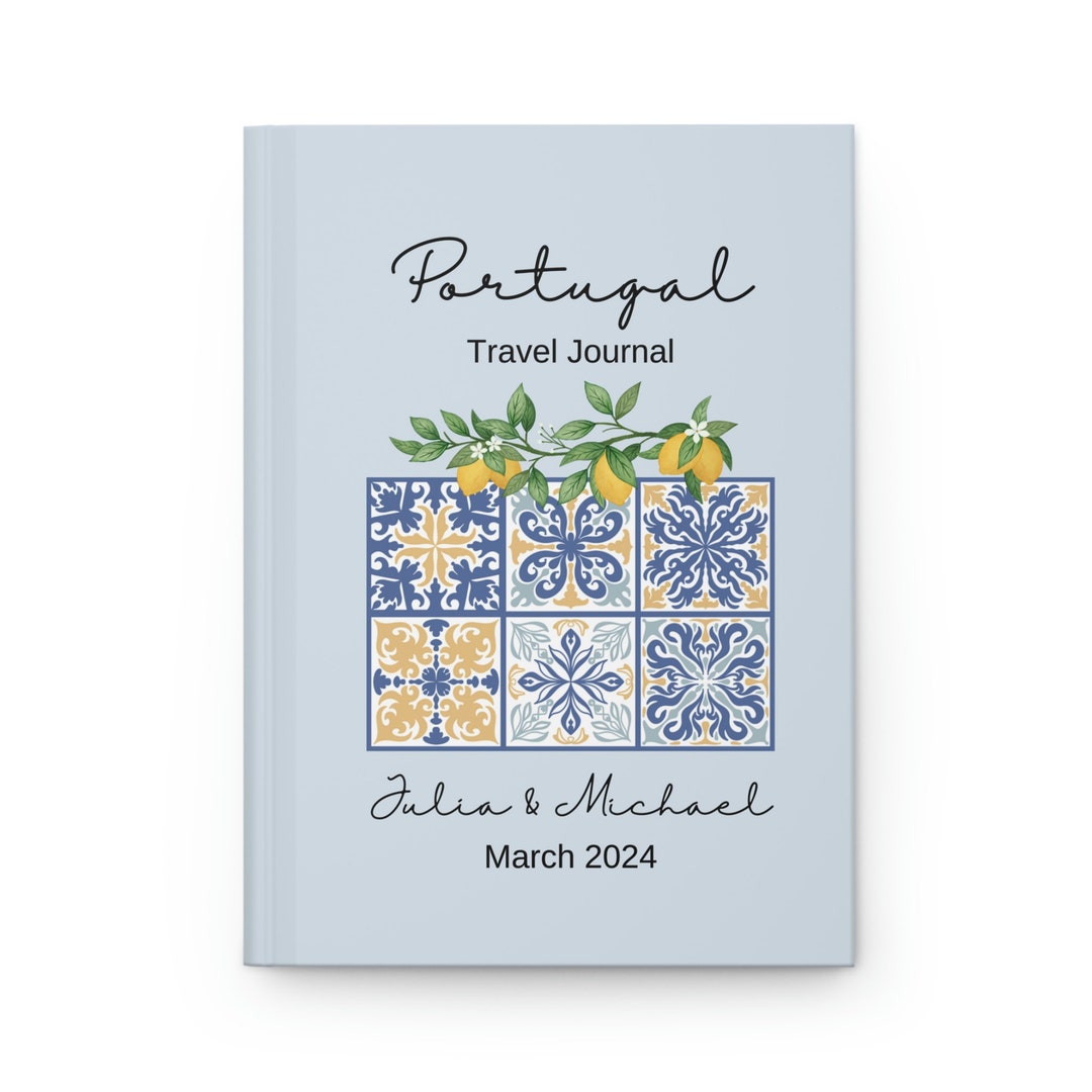 Custom Portugal Travel Journal • Vacation Notebook • Lemon ...