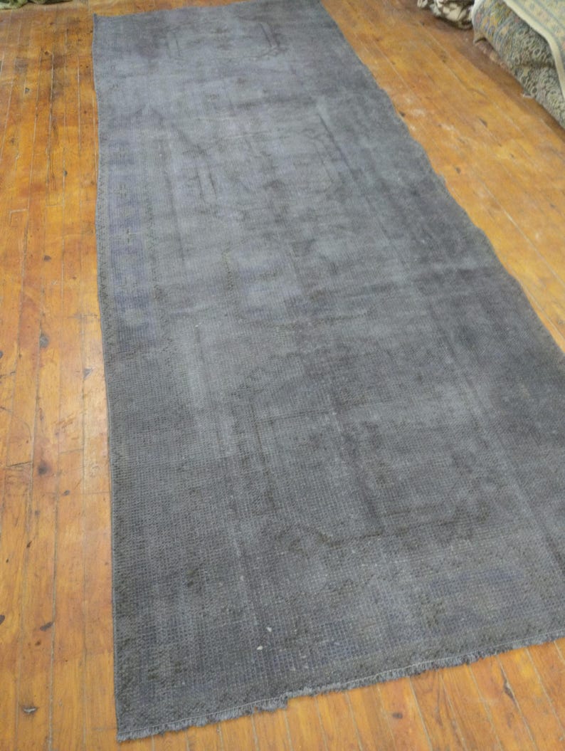 Vintage Gray Turkish Oushak Rug, Wool Hallway Runner 4.2x11.8 Ft - Etsy UK