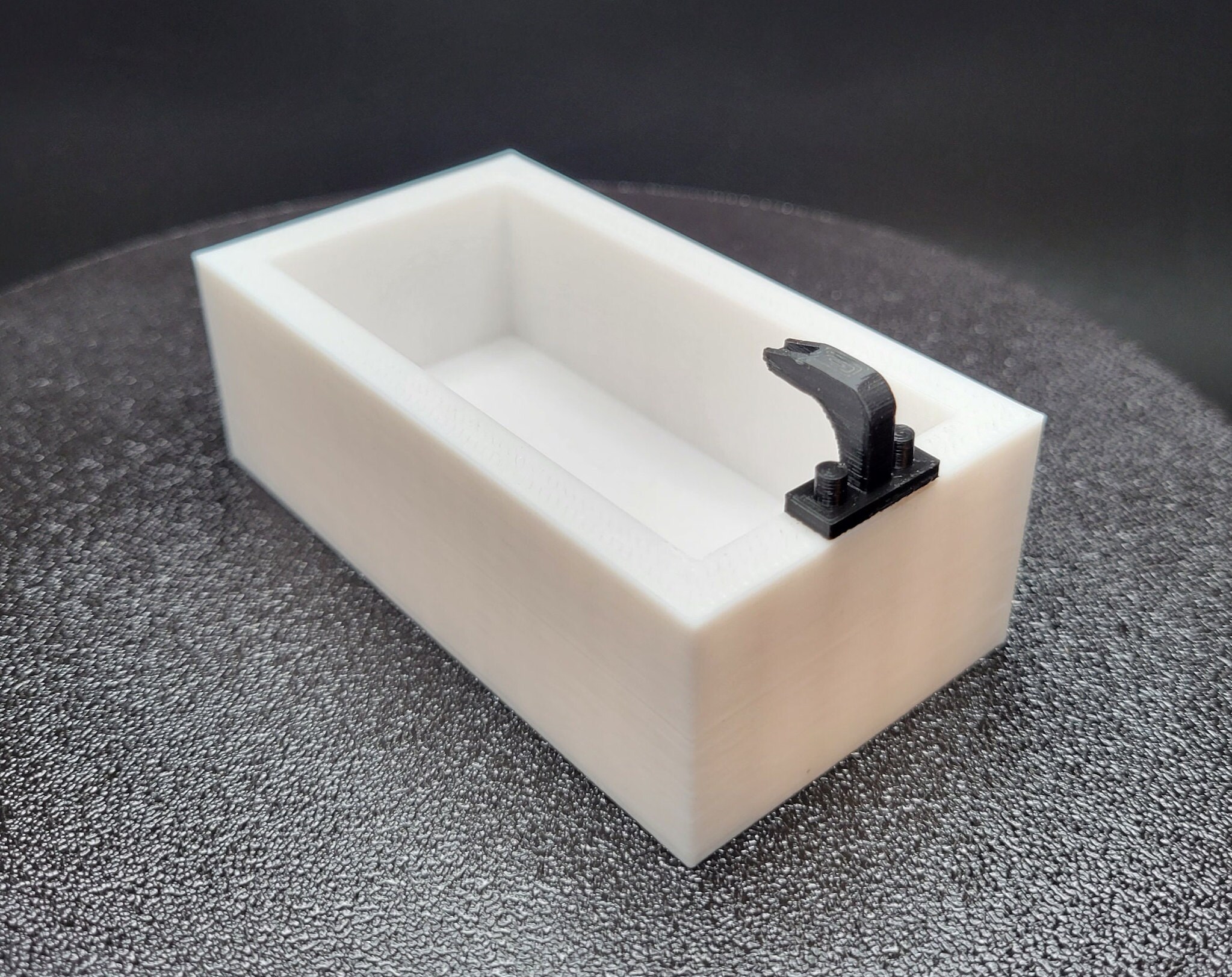3D Modeling File STL for Miniature Modern Bathtub With Faucet 1/12 ...