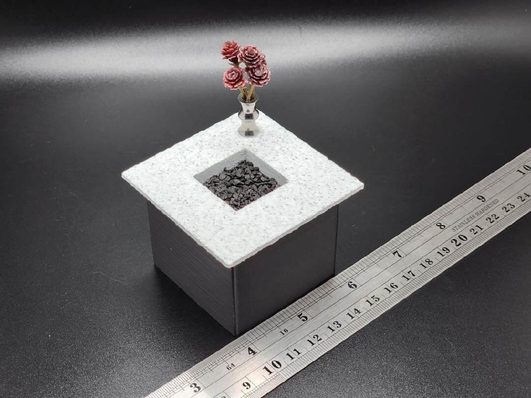 Miniature Dollhouse Fire Pit (square - 1:12 Scale) - Etsy