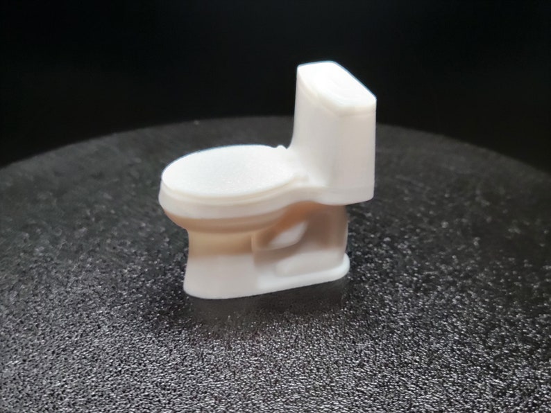 3D Model File (STL) for Miniature Toilet (1/12 Scale) - Etsy