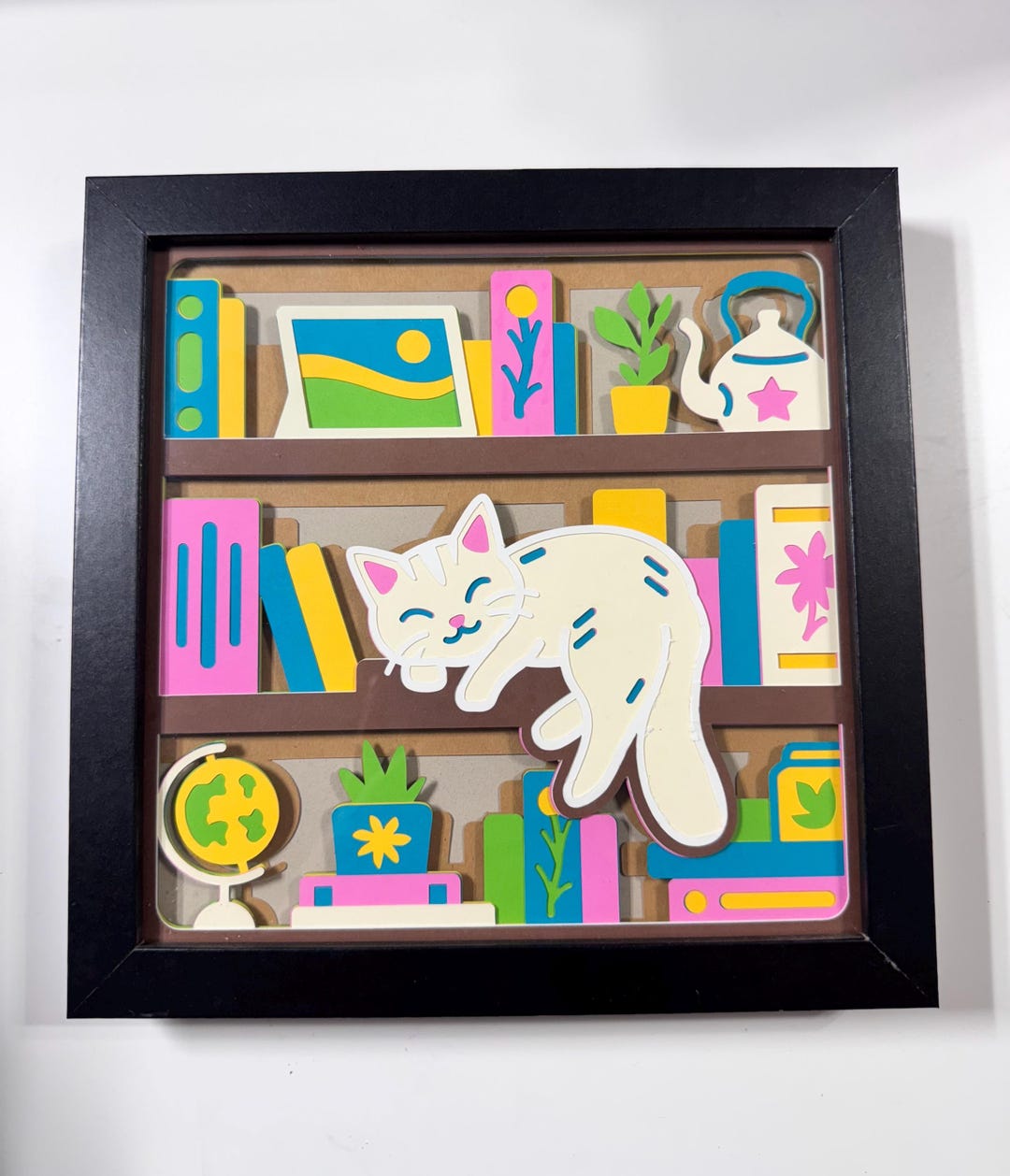 Handmade Cat Shadow Box - Etsy