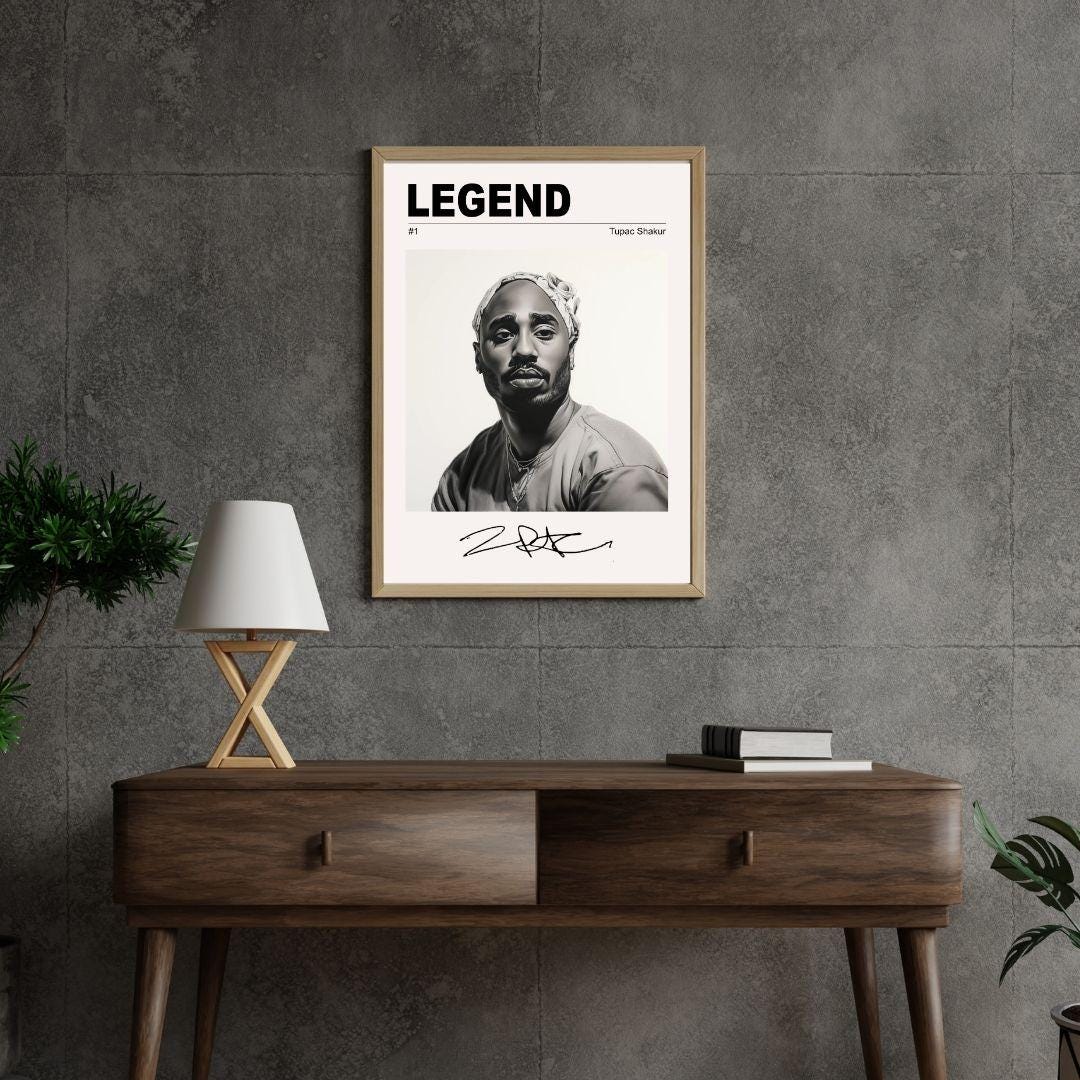 2pac Poster, Tupac Poster, Tupac Shakur, Music Geek Decor Poster ...