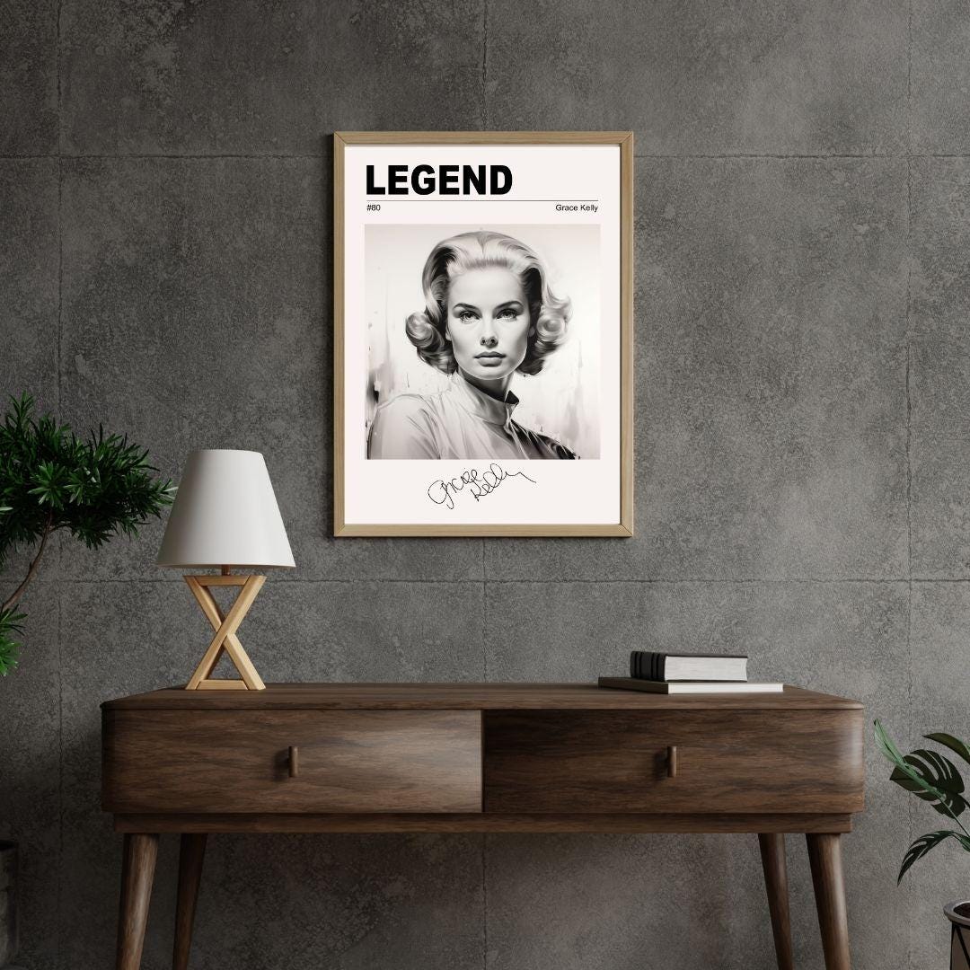 Grace Kelly Poster, Movie Decor Poster, Actor, Star, Digital Prints ...