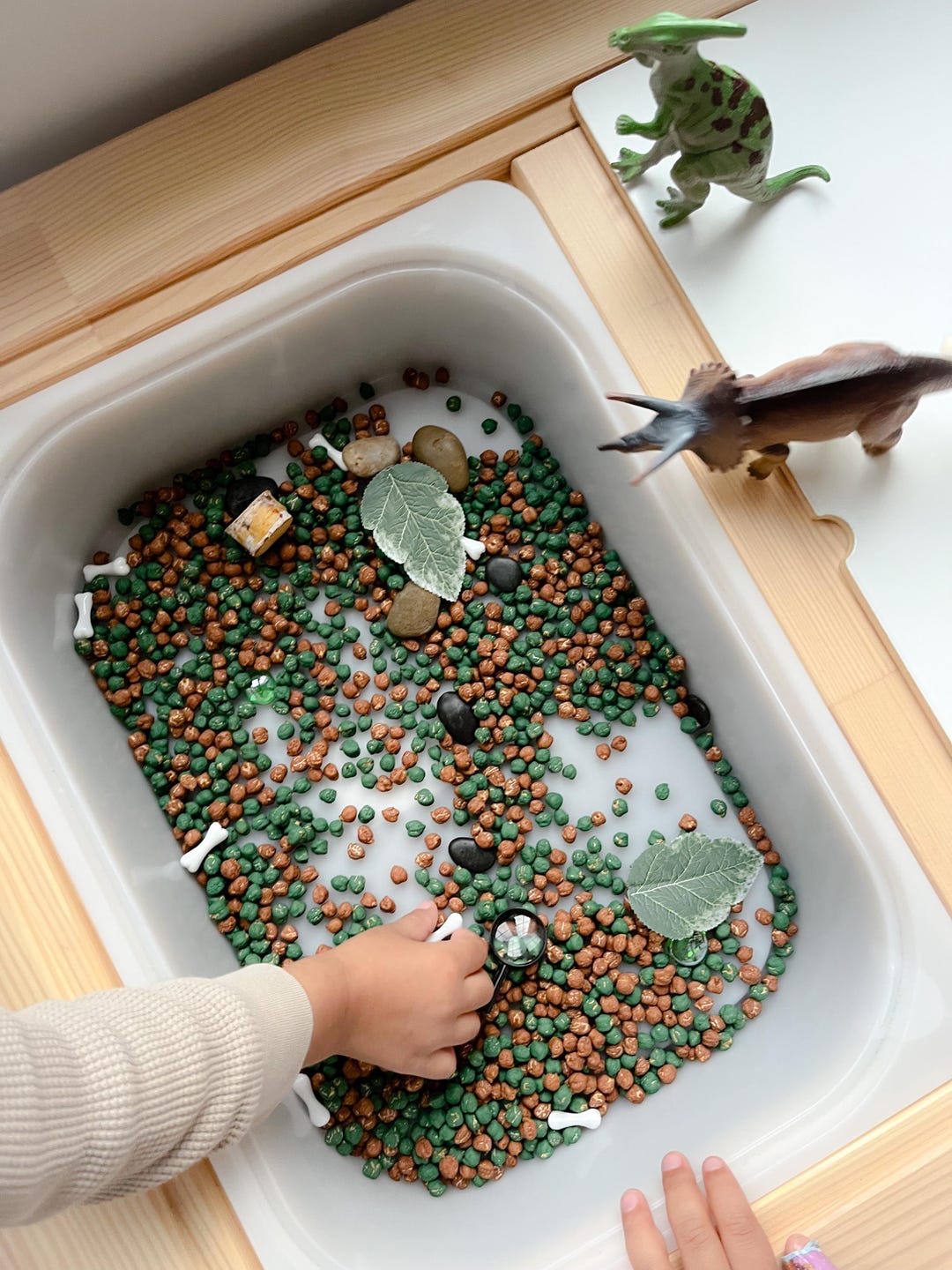 Dinosaur Sensory Bin Filler | Preschool Montessori Activity | Fine ...