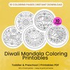 Diwali Coloring Activity Sheet, Printable Diwali Activity for Kids ...